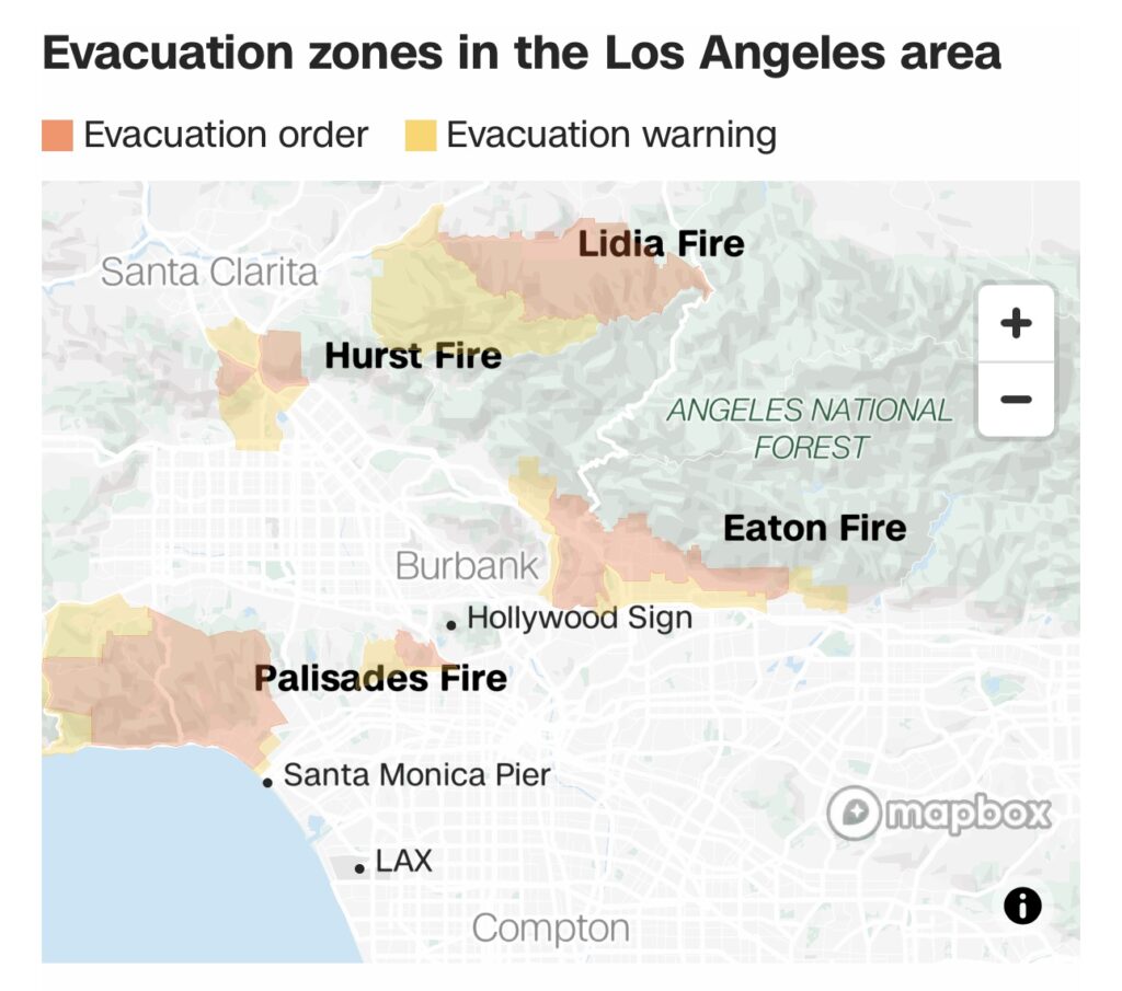 Catastrophic Wildfires Rage Through Metro Los Angeles - The Reelness